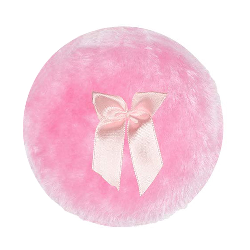 TONKBEEY 4 Inch Large Fluffy Powder Puff for Body Transparent Plastic ...