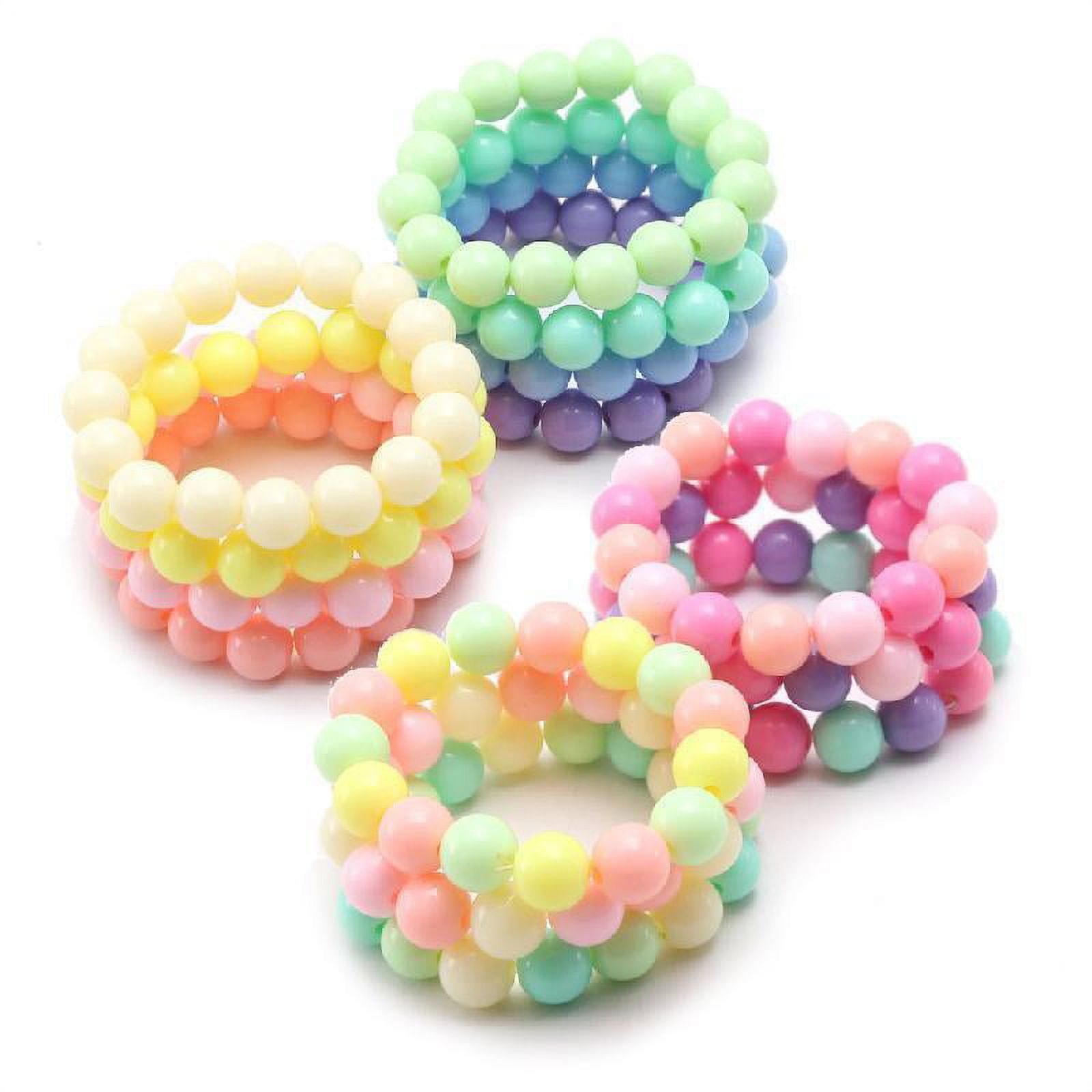 TONKBEEY Children's Beaded Bracelets Girls' Toys Jewelry Wristbands ...