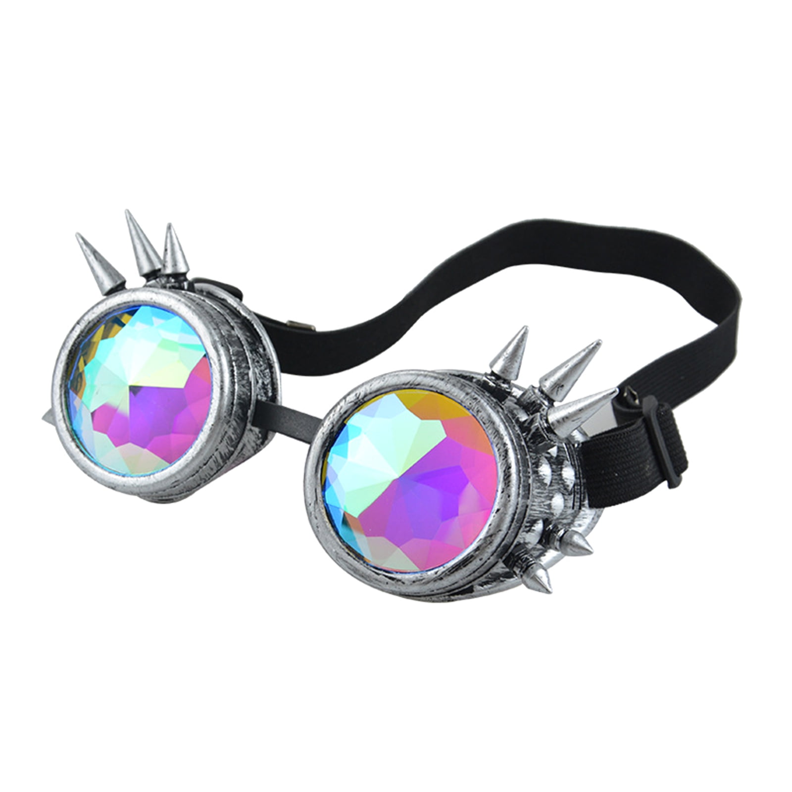 TONKBEEY Steampunk Goggles Sunglasses Gothic Holographic Rave Women ...