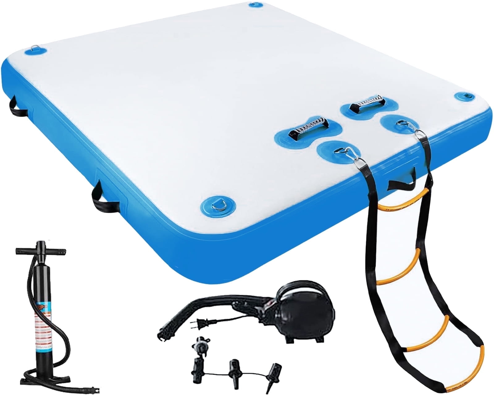 TONKOUM Floating Dock Water Platform, Multi-People Inflatable Raft for ...