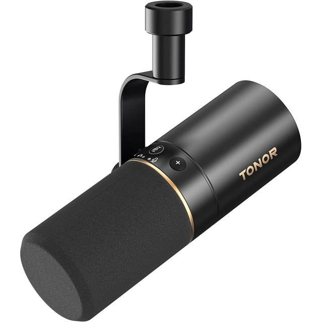 TONOR Professional Dynamic Mic, USB/XLR PC Microphone for Podcast ...