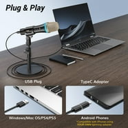 TONOR USB Professional Dynamic Microphone for Podcast, Live Streaming ...