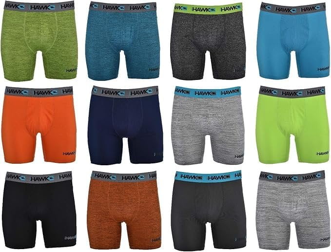 TONY HAWK Mens Performance Underwear - 3-Pack Stretch Performance Boxer ...