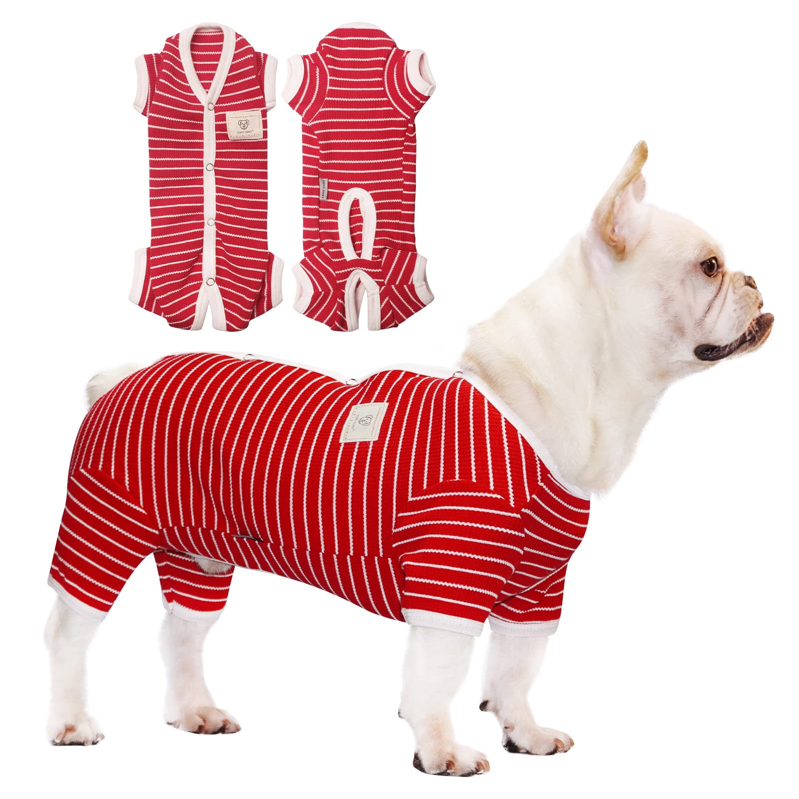 TONY HOBY Dog Pajamas, Female/Male Pajamas 4 Legged Pet Clothes, Dog ...
