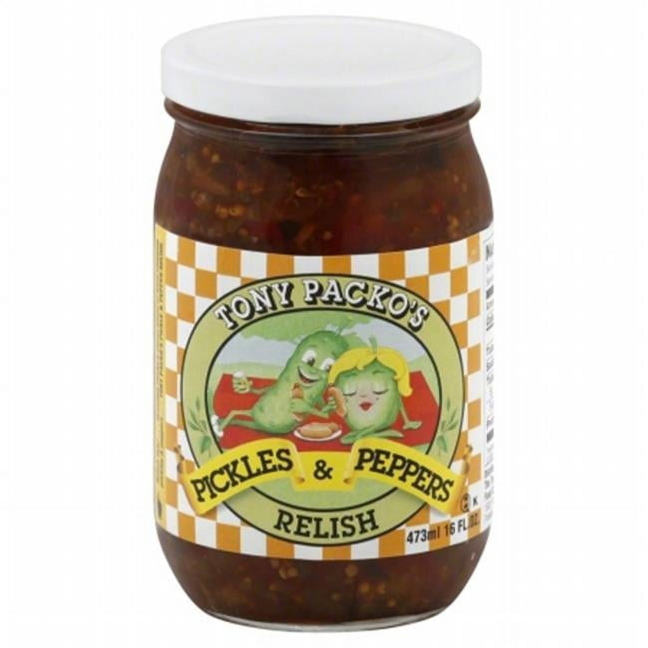 Kehe Distributors Tony Packos Pickle & Pepper Relish, 16 oz, Pack of 12 - Walmart.com