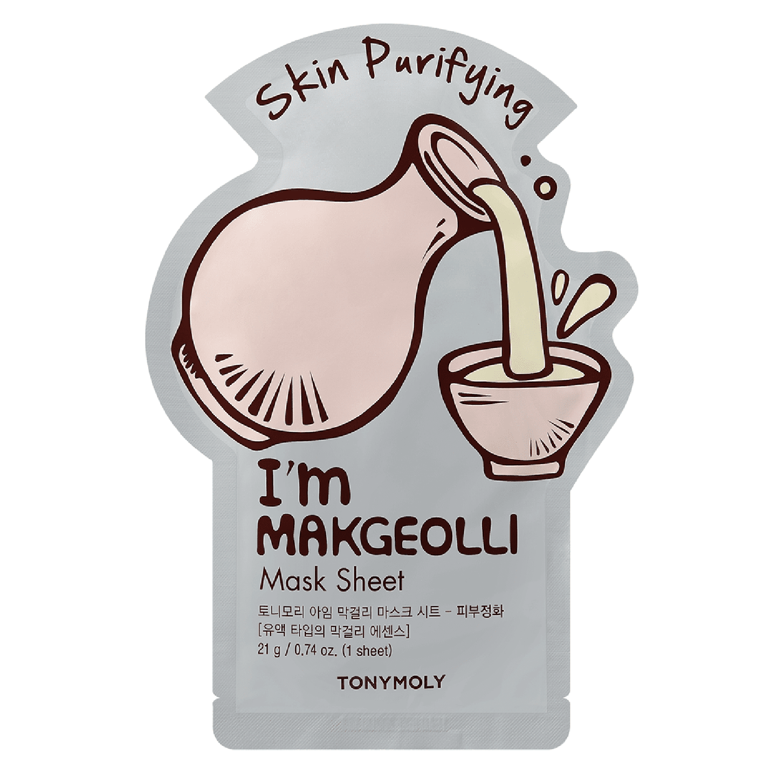 PACK OF 3 TONYMOLY SKIN PURIFYING I'M MAKGEOLLI MASK SHEET 0.74 OZ ...
