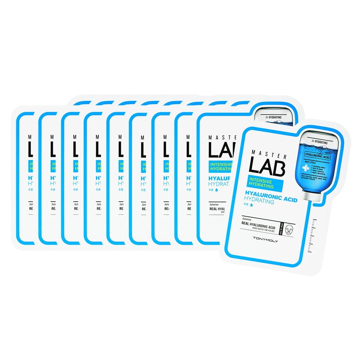 TONYMOLY Master Lab Mask Sheet, HYZ01 Hyaluronic Acid, 10 Count ...