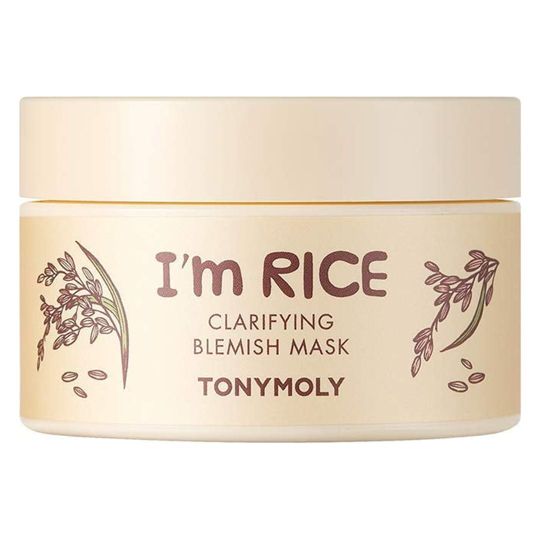 TONYMOLY I'm Rice Clarifying TMA2 Blemish Clay Mask, Facial Mask Detoxifiies, Reduces Redness ...