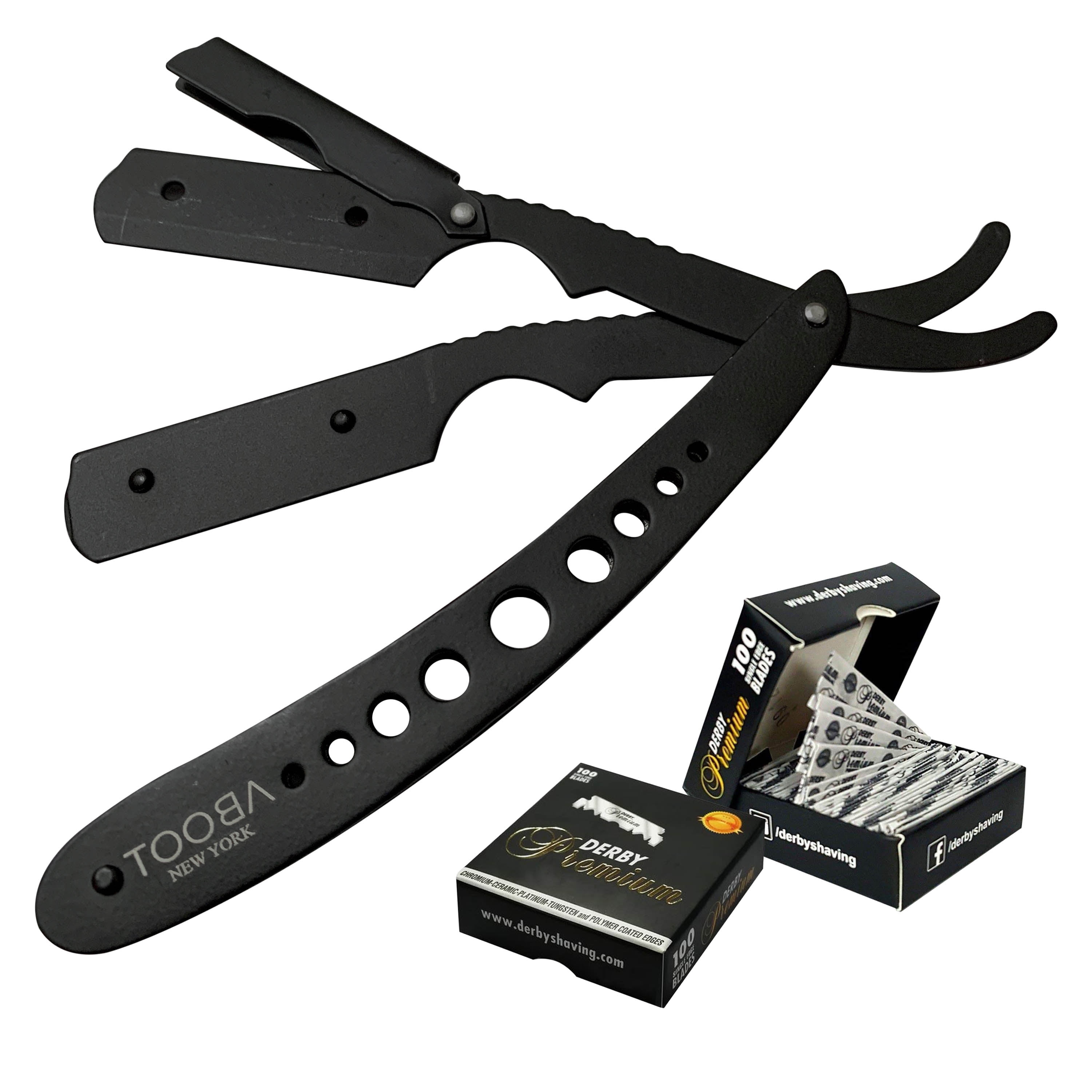 TOOBA Professional Barber Straight Edge Safety Razor, Shaving Razor 100 ...