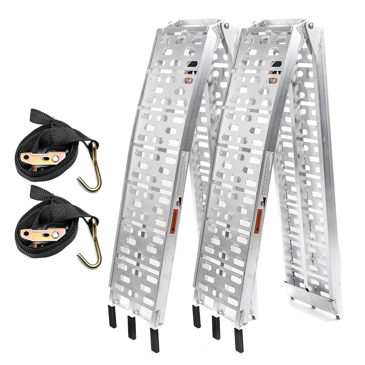 TOOCA Aluminum Loading Ramps 1500 lbs 7.5 FT, 2Pcs Folding Heavy-Duty ...