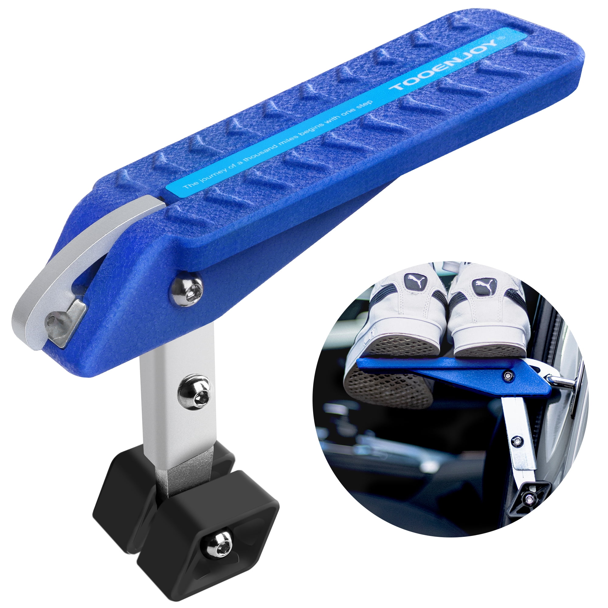 TOOENJOY Universal 5 Gear Adjustment Aluminum Car Door Step, Both feet ...