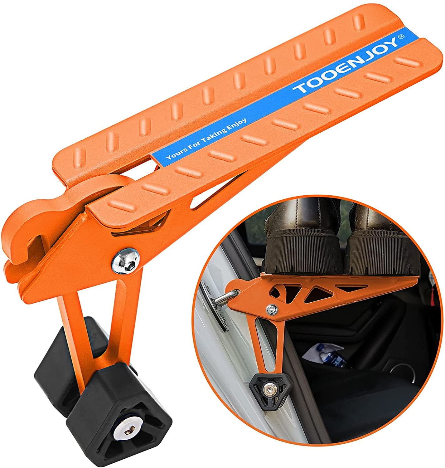 TOOENJOY Car Door Step Universal Fit Foldable Roof Rack Ladder Supports ...