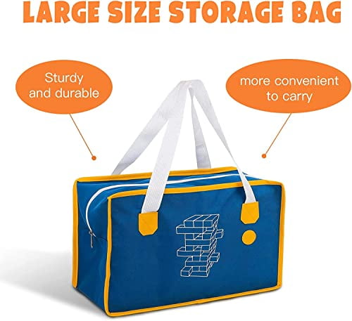 TOOKYLAND Giant Wood Stacking Game, 56 PCS Wooden Block Stacking Yard ...