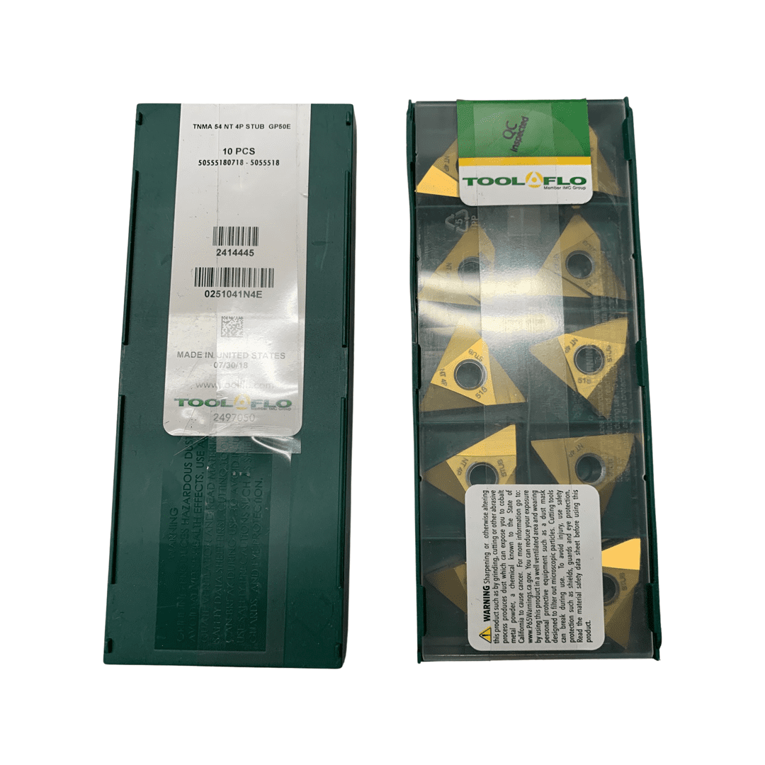 TOOL FLO Carbide Inserts - TNMA 54 NT 4P STUBE GP50E - Qty. 10 - NEW ...