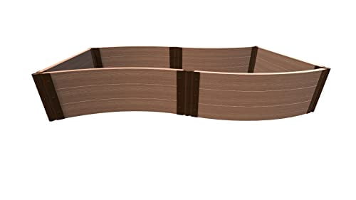 CLASSIC SIENNA 'WAVY NAVY 4' X 8' X 16.5" RAISED GARDEN BED - 2 ...