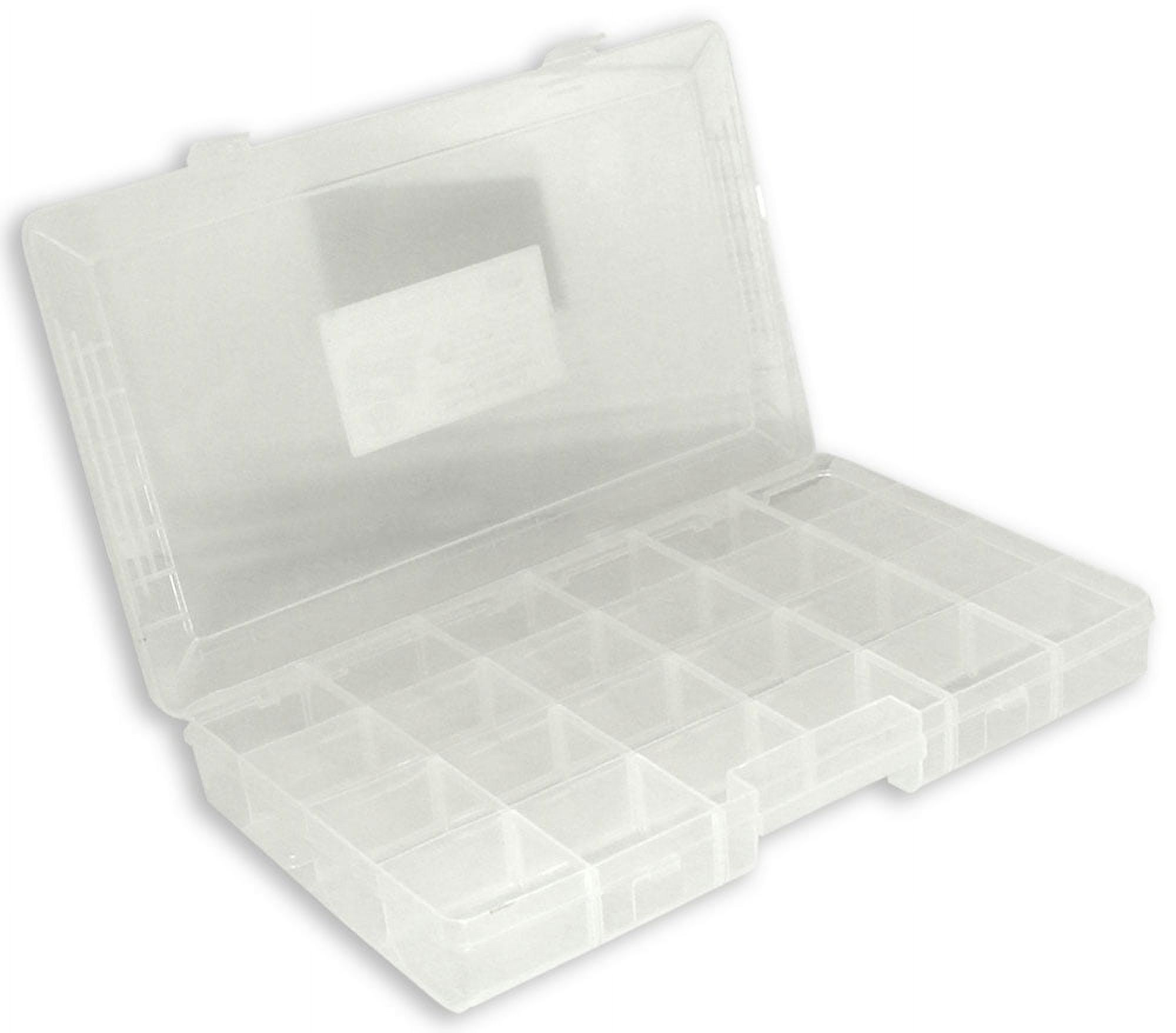 TOOL POD | 15"x9"x2" (38.1 cm x 22.9 cm x 5.1 cm) Clear Plastic ...