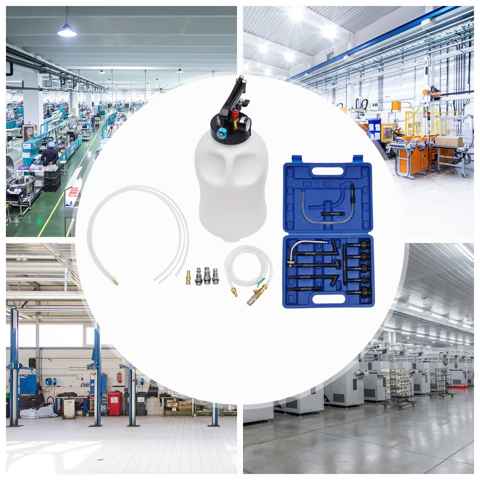 TOOL1SHOoo 10L Pneumatic Transmission Gear Oil Fluid Extractor Vacuum ...