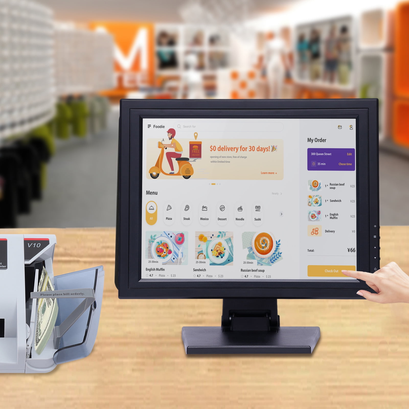 TOOL1SHOoo 15 inch Touch Cash Register LCD Display Screen Monitor for ...