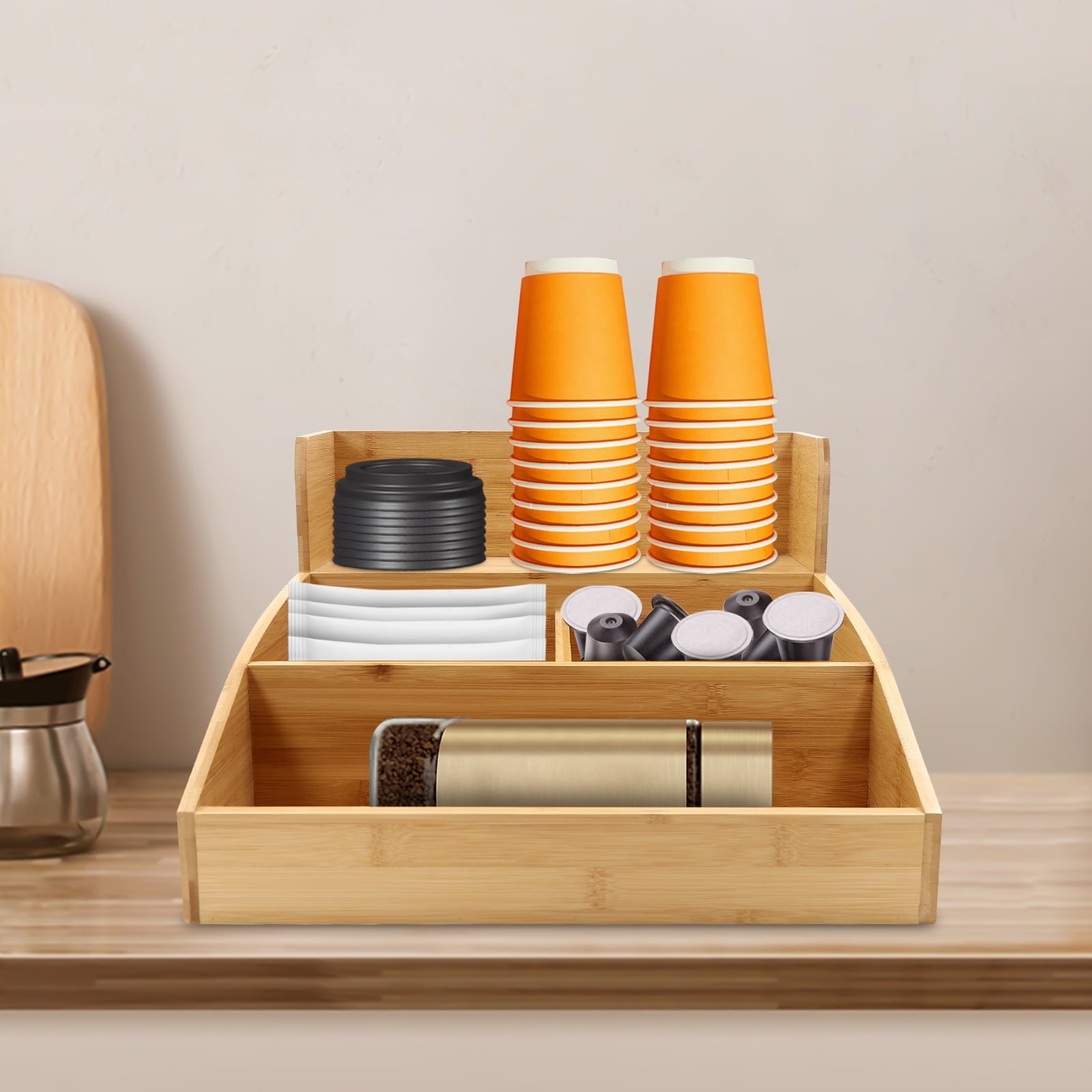 TOOL1SHOoo 15 x 14.25 x 9.25 inches Coffee Condiment Organizer, 1 ...