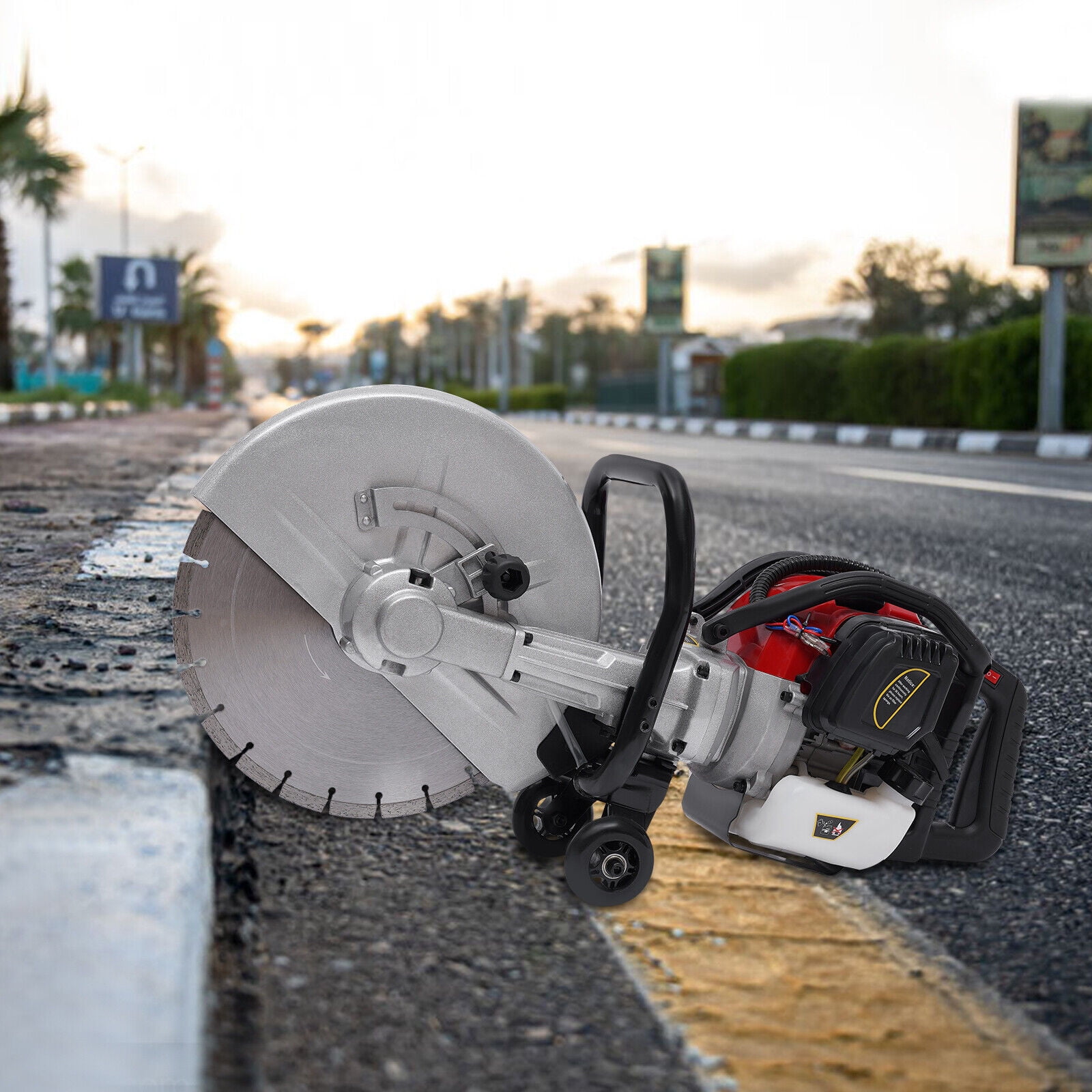 TOOL1SHOoo 2 Stroke 32.6cc Gas Power Cement Masonry Concrete Cut off ...