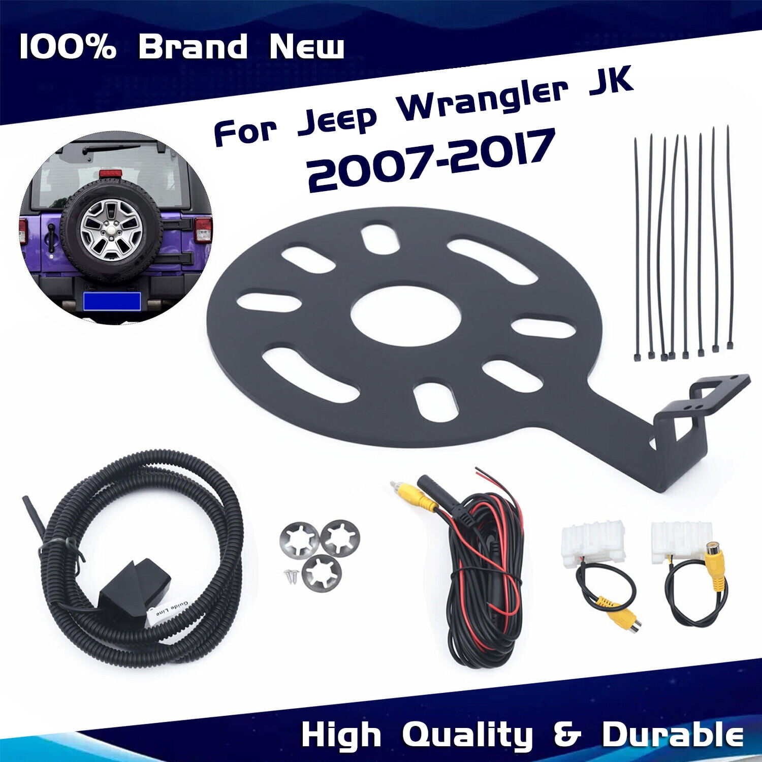 TOOL1SHOoo 2007-2017 Jeep Wrangler JK's 170 ° Backup Camera Bracket For ...