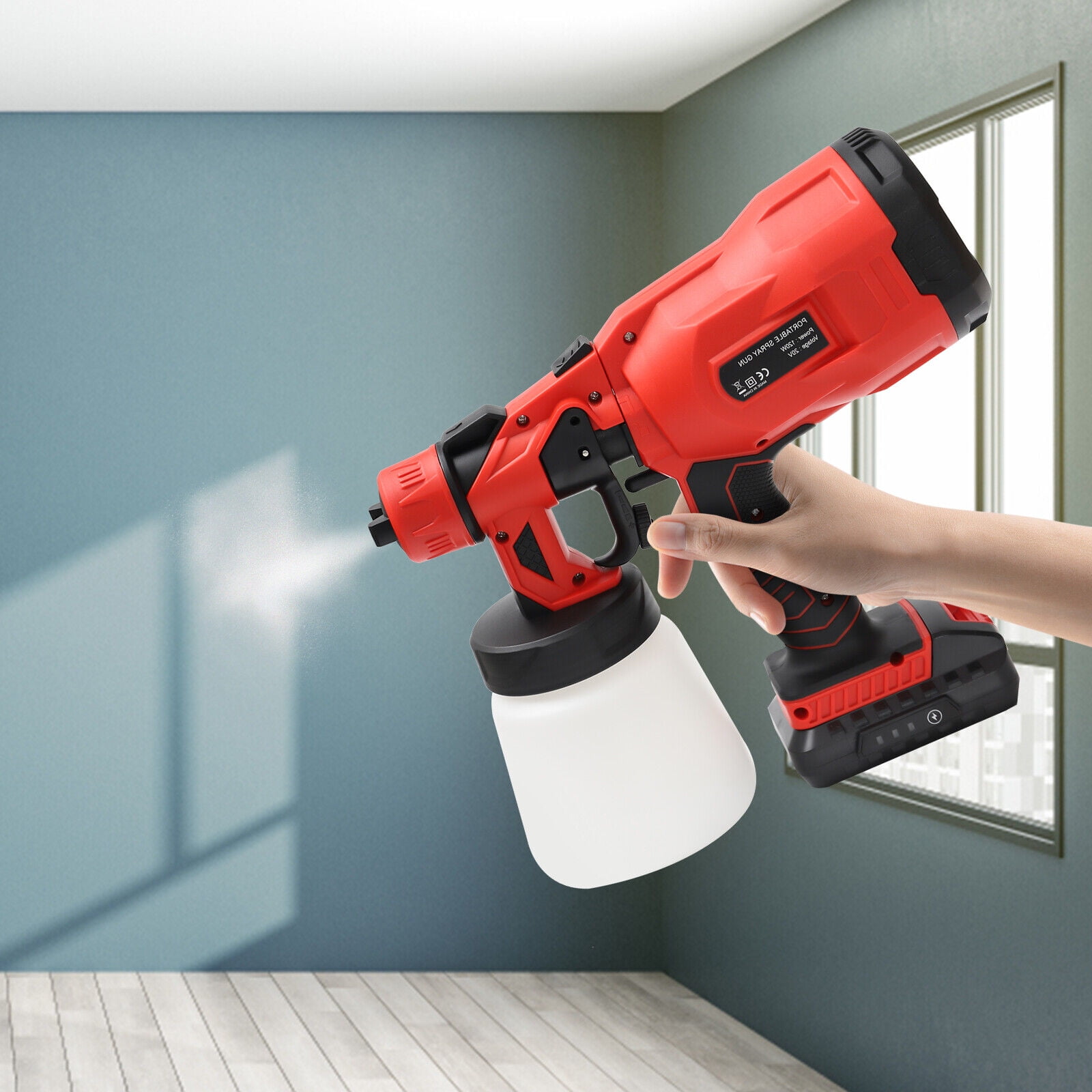 TOOL1SHOoo 20V High Pressure Paint Sprayer Airless HVLP Spray Gun ...