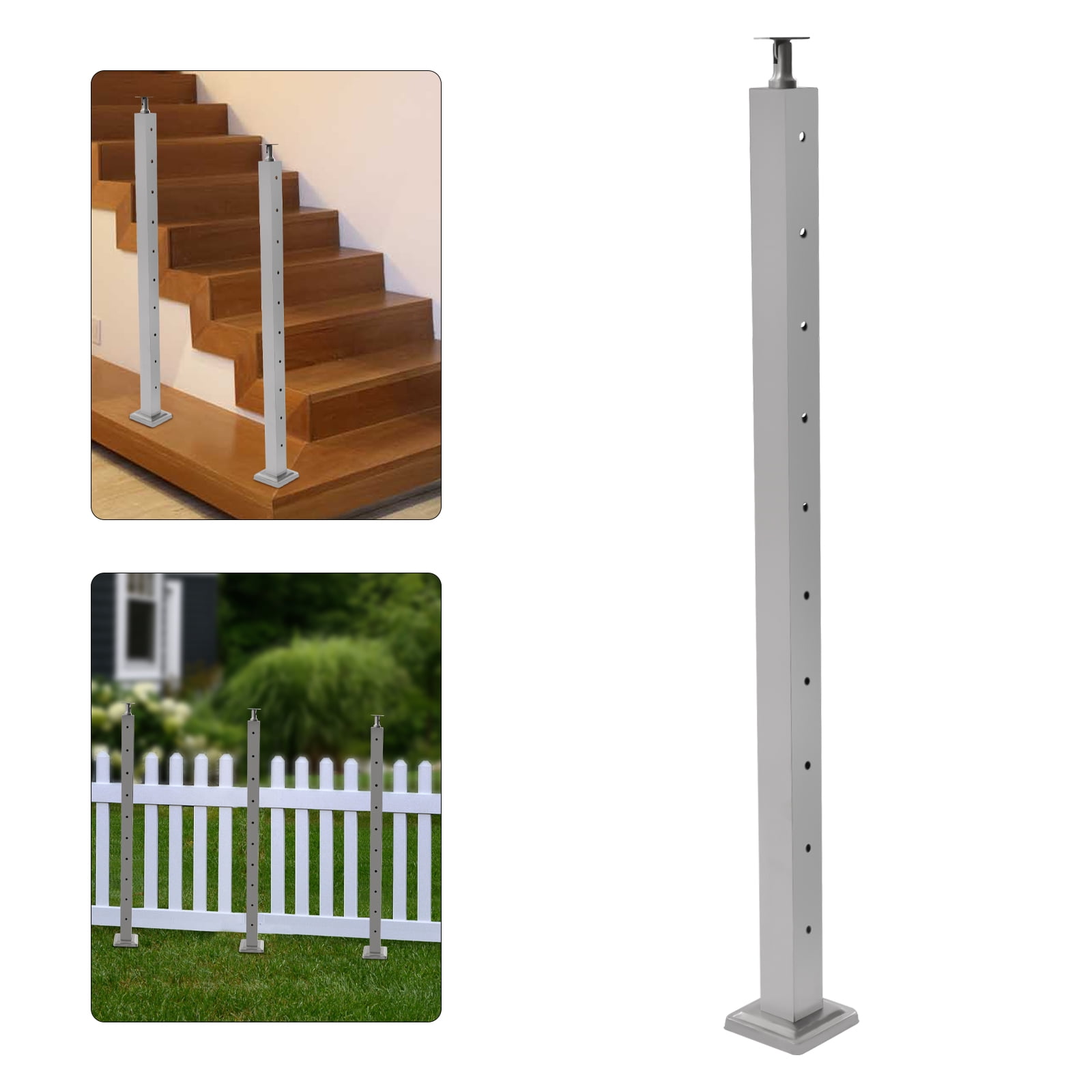 TOOL1SHOoo 36inch/42inch Stair Post, 304 Stainless Steel Handrail ...