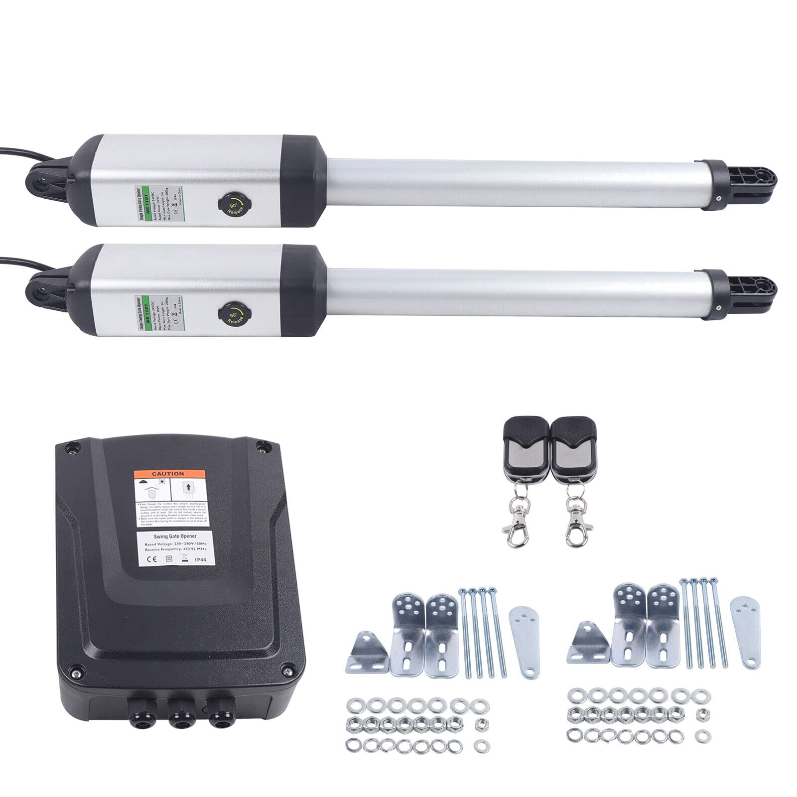 TOOL1SHOoo 700lb Electric Automatic Gate Opener Dual ARM Swing 2 Remote ...