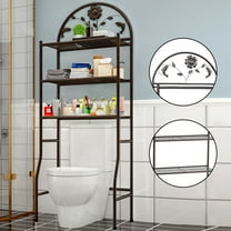 Costway 3-Tier Over-The-Toilet Bathroom Shelf Metal Frame Space Saver ...