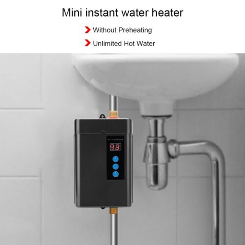 TOOL1SHOoo Electric Tankless Instant Hot Water Heater Under Sink Tap ...