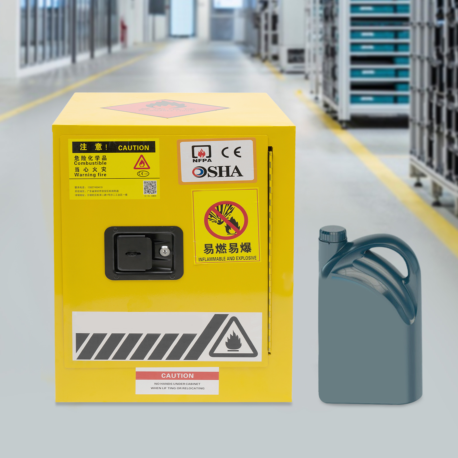 TOOL1SHOoo Hazardous Storage Cabinets, Industry Safety Cabinet ...