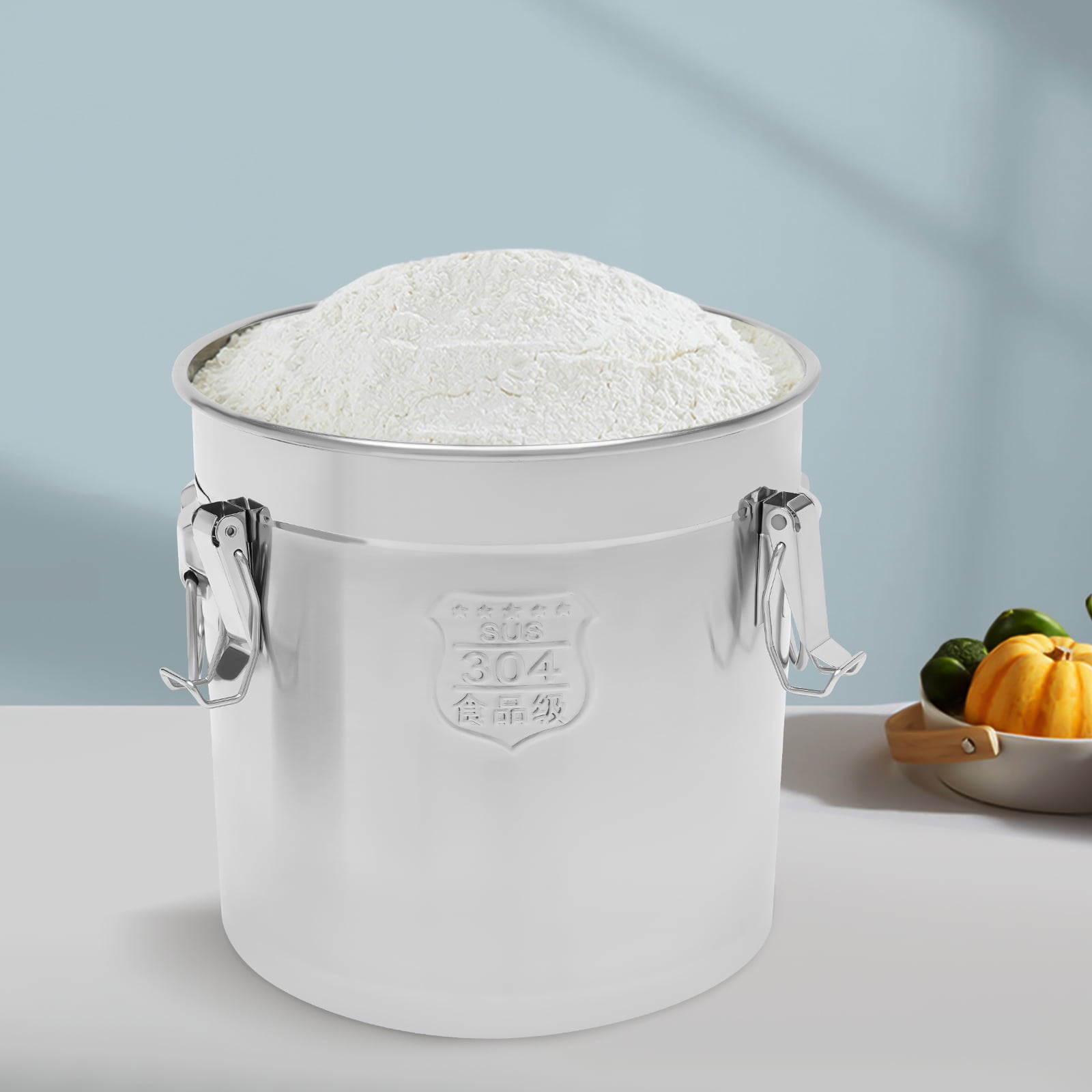 TOOL1SHOoo Stainless Steel Airtight Canister for Kitchen, Dry/Wet Food ...