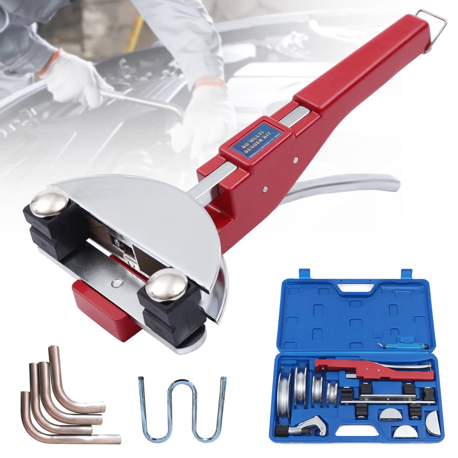 TOOL1SHOoo Tube Bender Kit Refrigeration Ratcheting Tubing benders Hand ...
