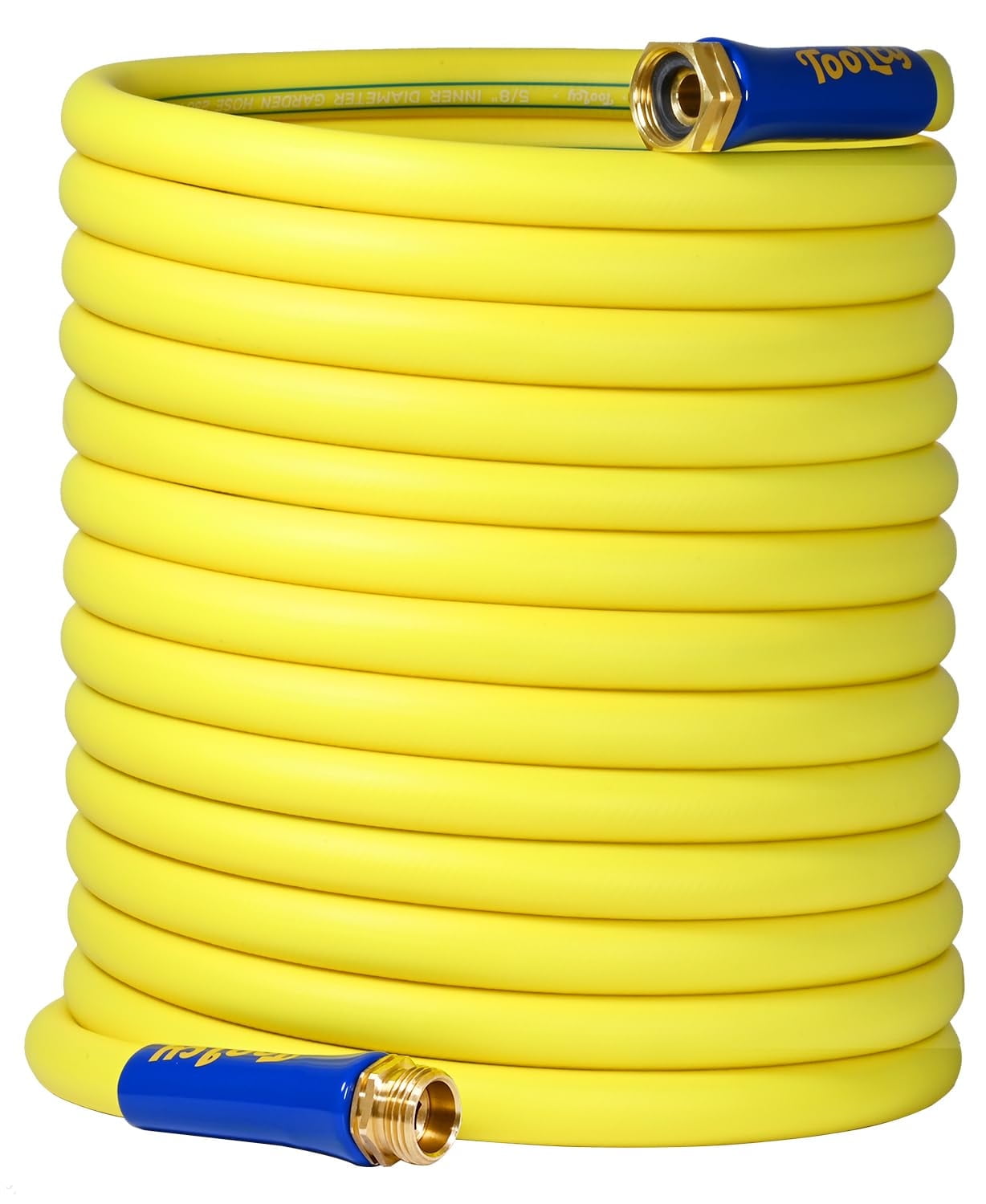 TOOLCY Lightweight Heavy-Duty 100ft Garden Hose, 5/8 inch Hybrid PVC ...