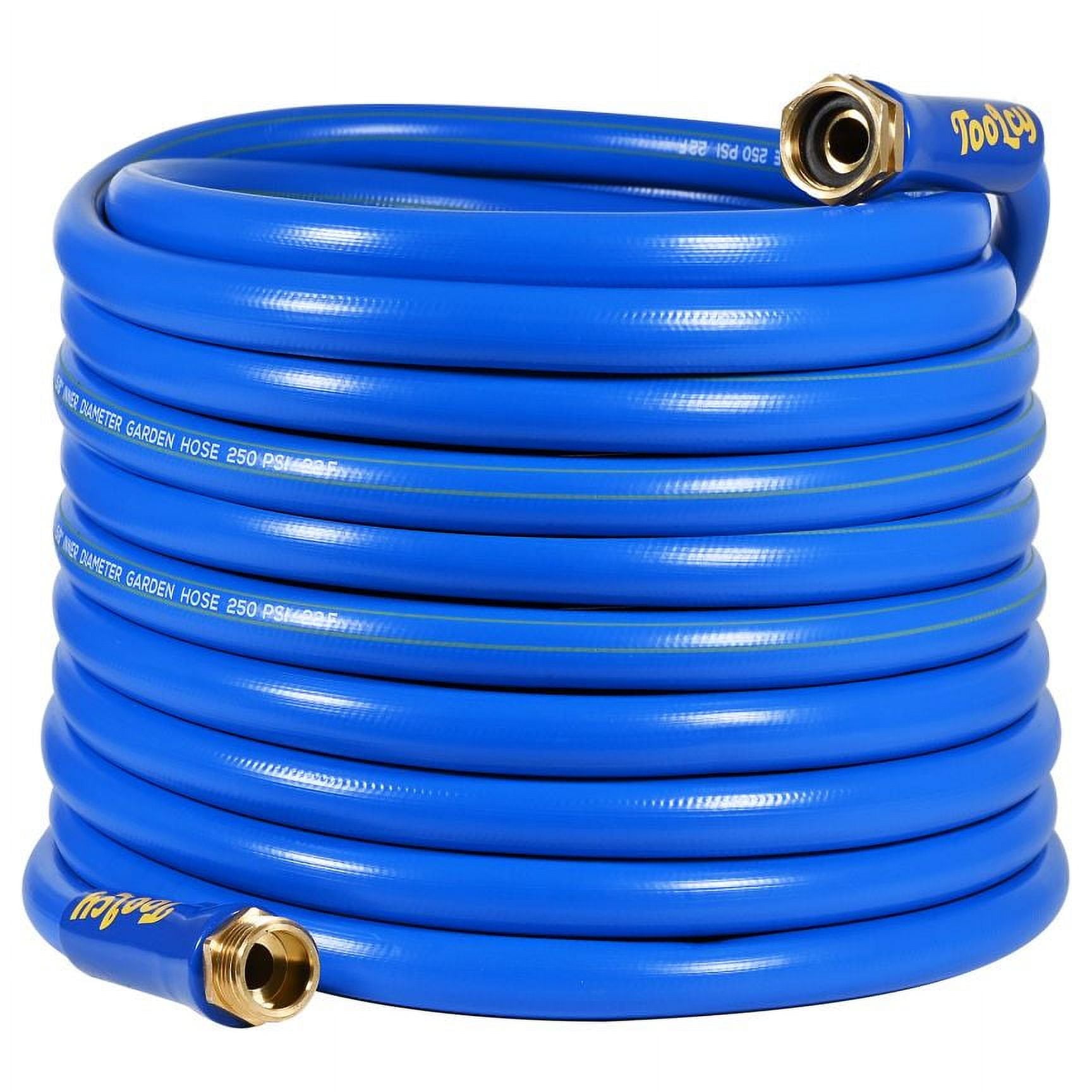 TOOLCY Garden Hose 100 ft with Swivel Handles, 5/8 inch Water Hose for ...