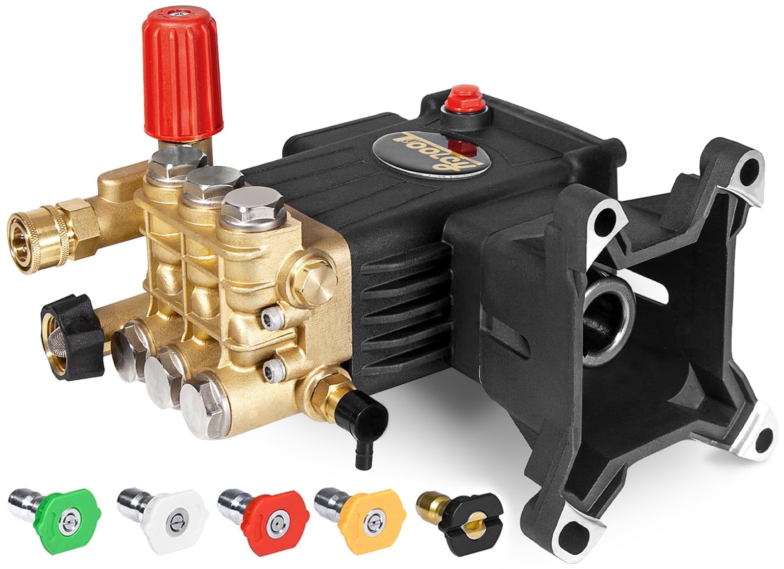 TOOLCY Pressure Washer Pump 3500-4000 PSI, 3.8 GPM, 1" Shaft Horizontal ...