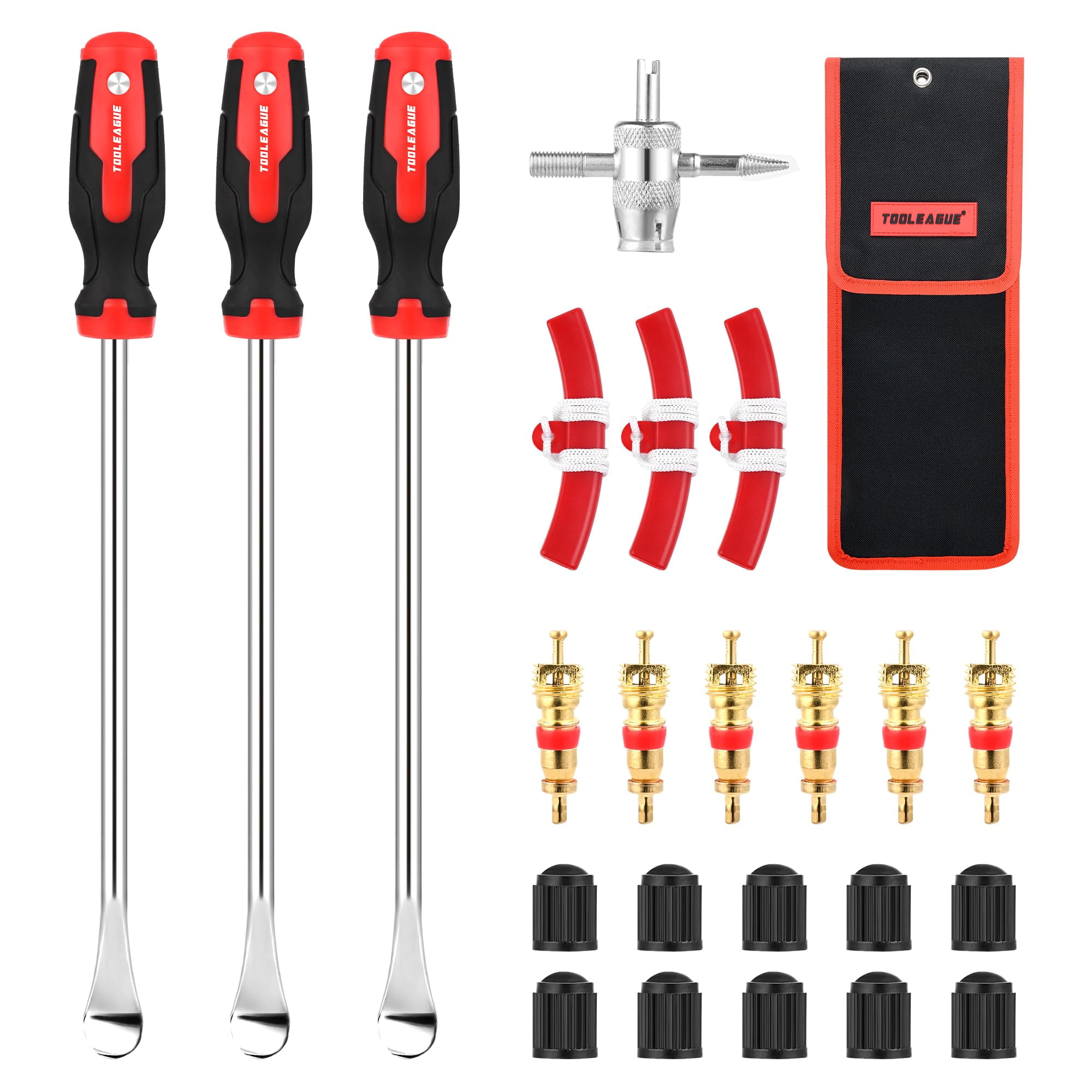 TOOLEAGUE 14.5" Steel Tire Spoon Set, Tire Changer Tool Kit for ...