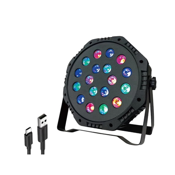 TOOLGOOD 24W LED RGB Par Can Wash Light with DMX, Sound-Activated Mode ...