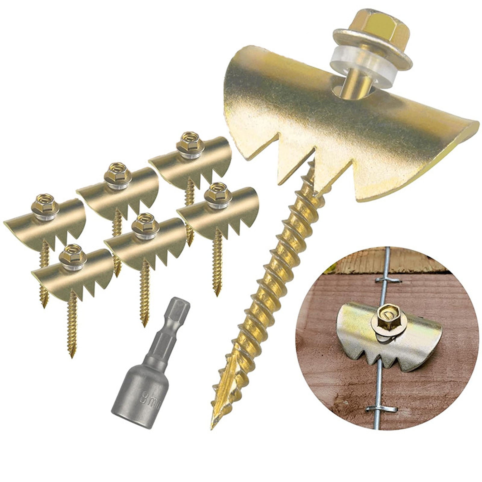 TOOLGOOD 50PCS 2 Inch Fence Staples Fencing Staples for Wire Fencing ...