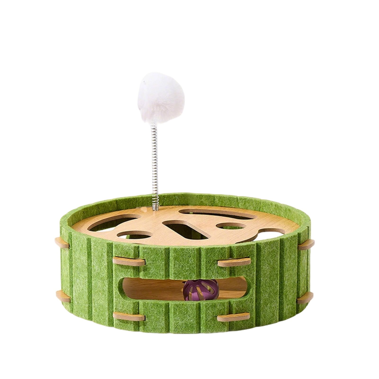 TOOLGOOD Cat Toys Interactive Wooden Cat Puzzle Toy Intelligence Treat ...