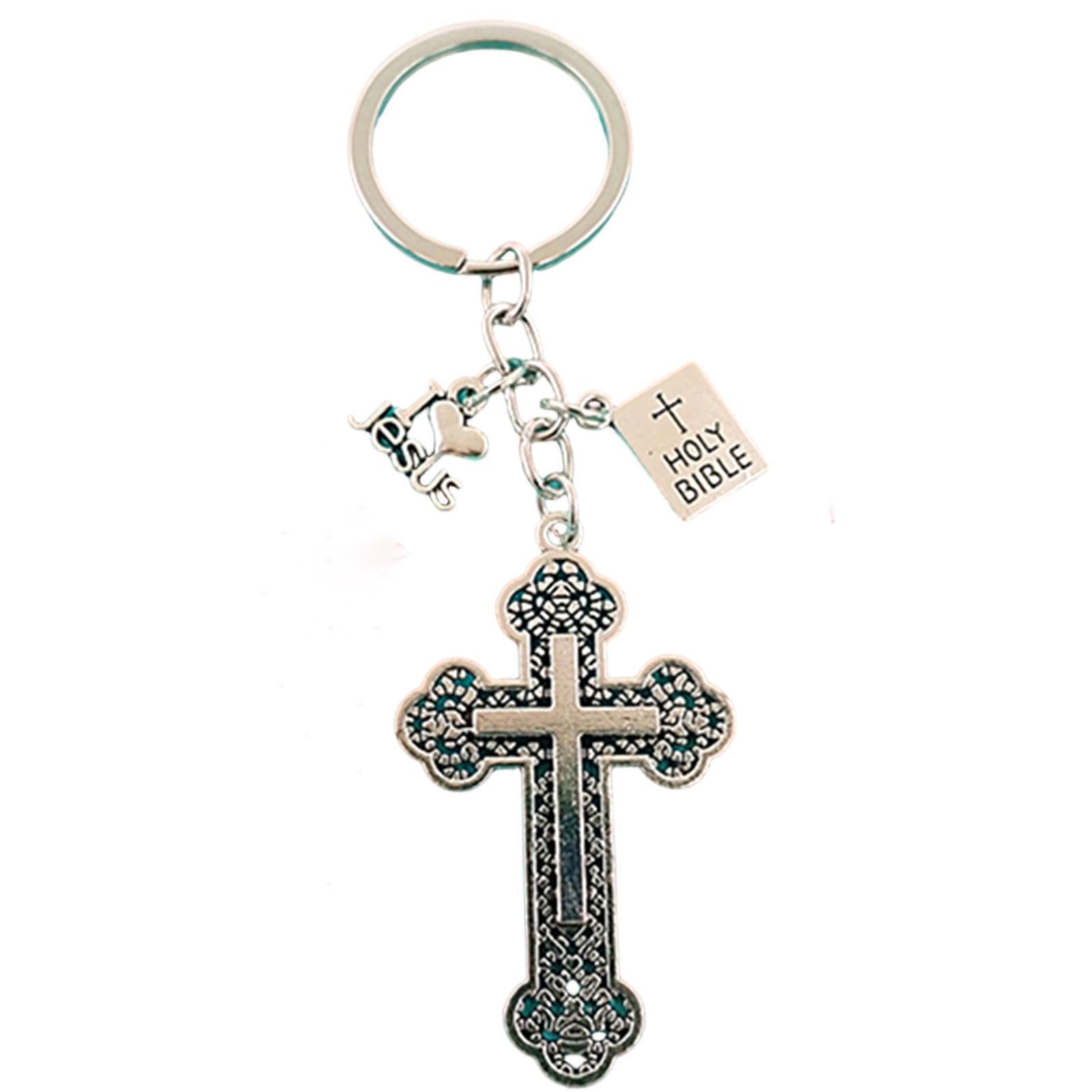 TOOLGOOD Christian Cross Keychain Inspirational Key Chains Bible Verse ...