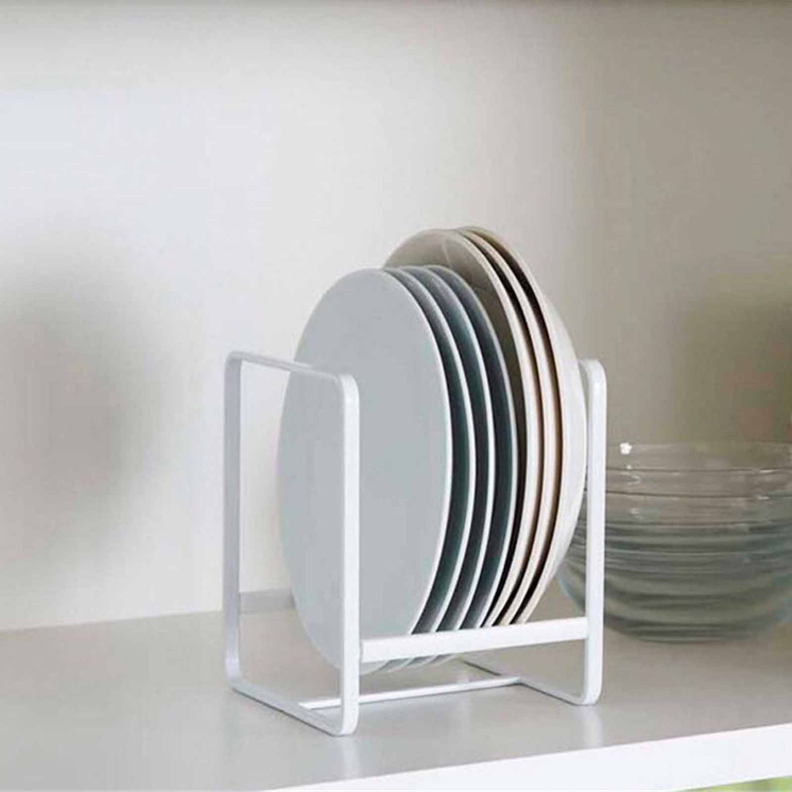 TOOLGOOD Metal Dish Organizer, Space Saving Plate Organizers for ...