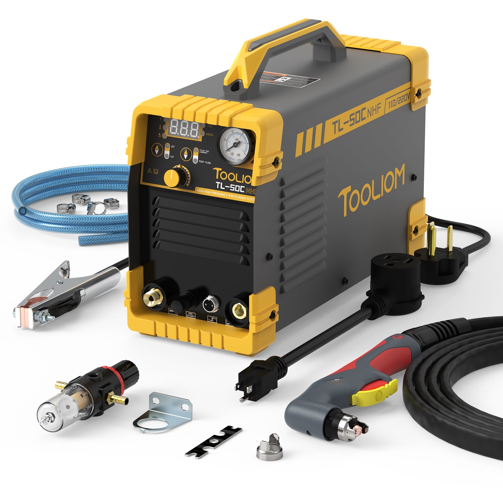 TOOLIOM 50A Non High Frequency Plasma Cutter Non-Touch Pilot ARC 110 ...