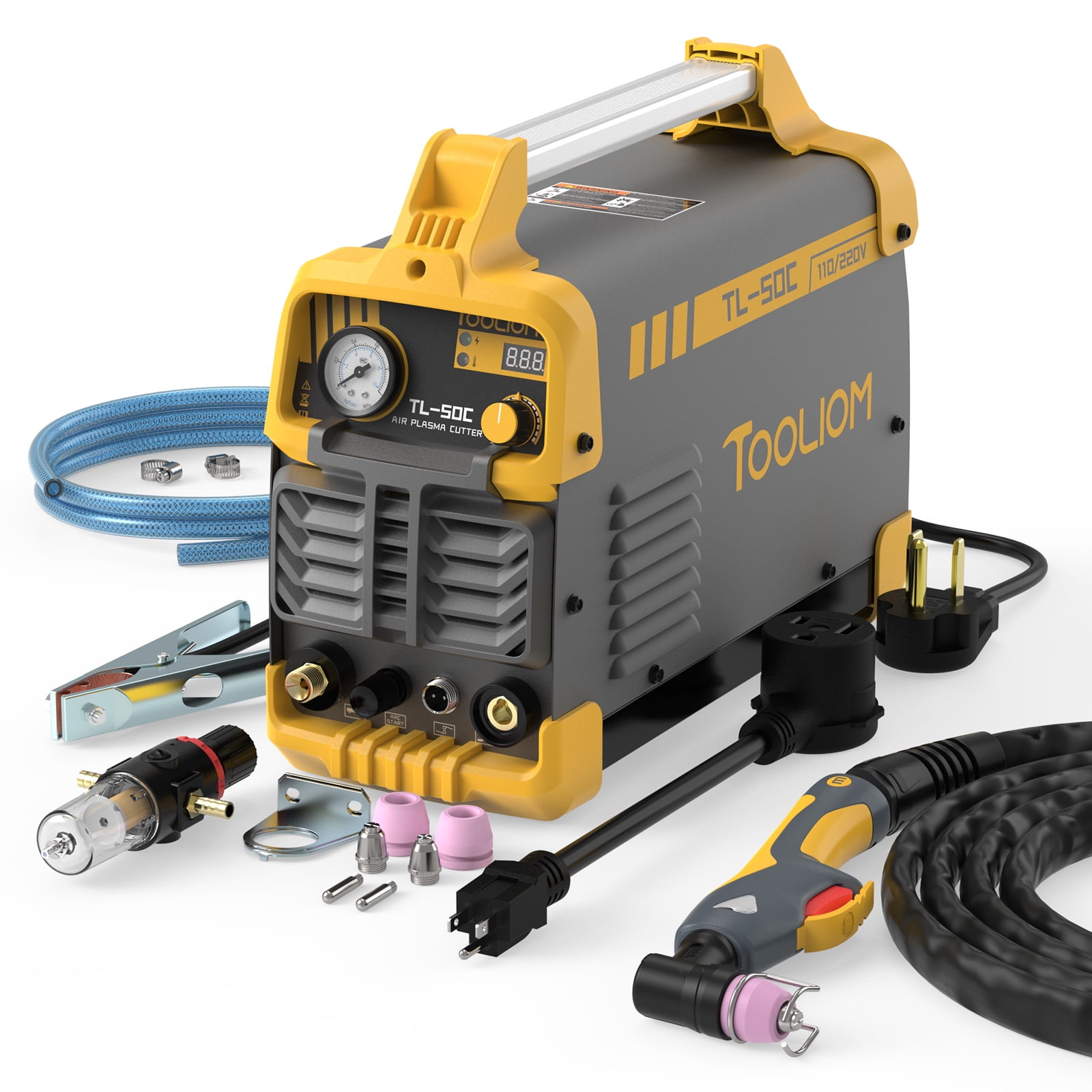 TOOLIOM 50 Amp Portable Air Plasma Cutter with Non-Touch Pilot DC ...