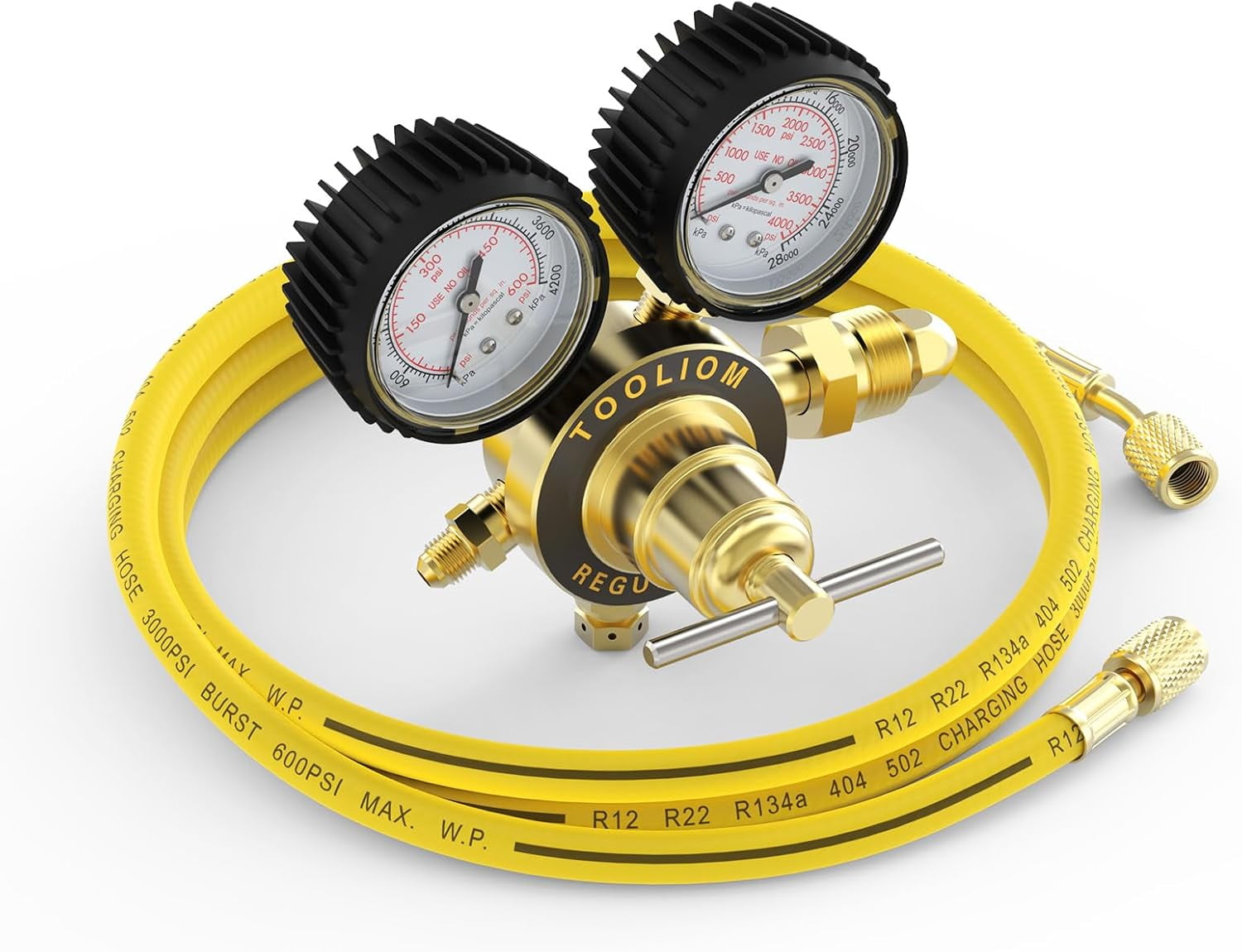 TOOLIOM Nitrogen Regulator, 4000 PSI, Brass Handle - Walmart.com