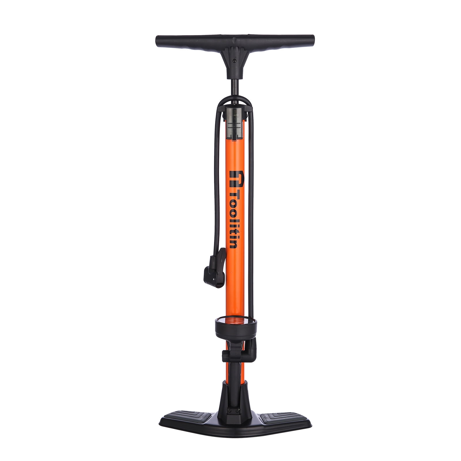 TOOLITIN High Pressure Bicycle Pump with Gauge, PSI 160, Tyre Tool for ...