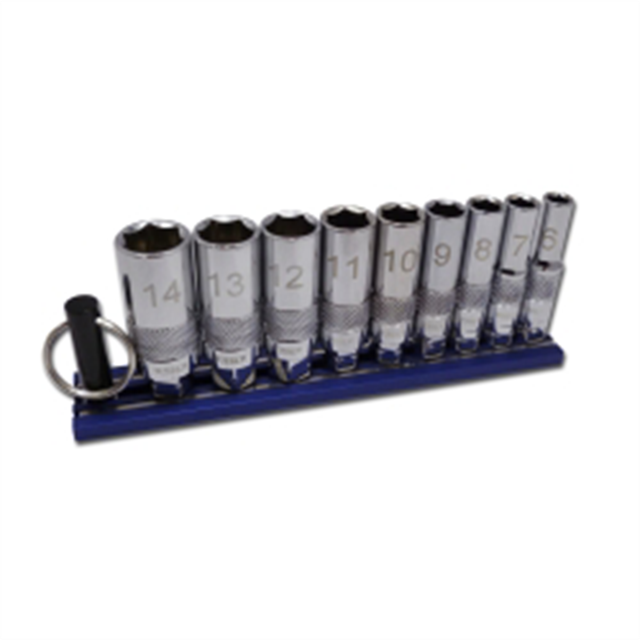 Tools Vim Tools 9 Piece Dual Drive Deep Metric Sockets Set