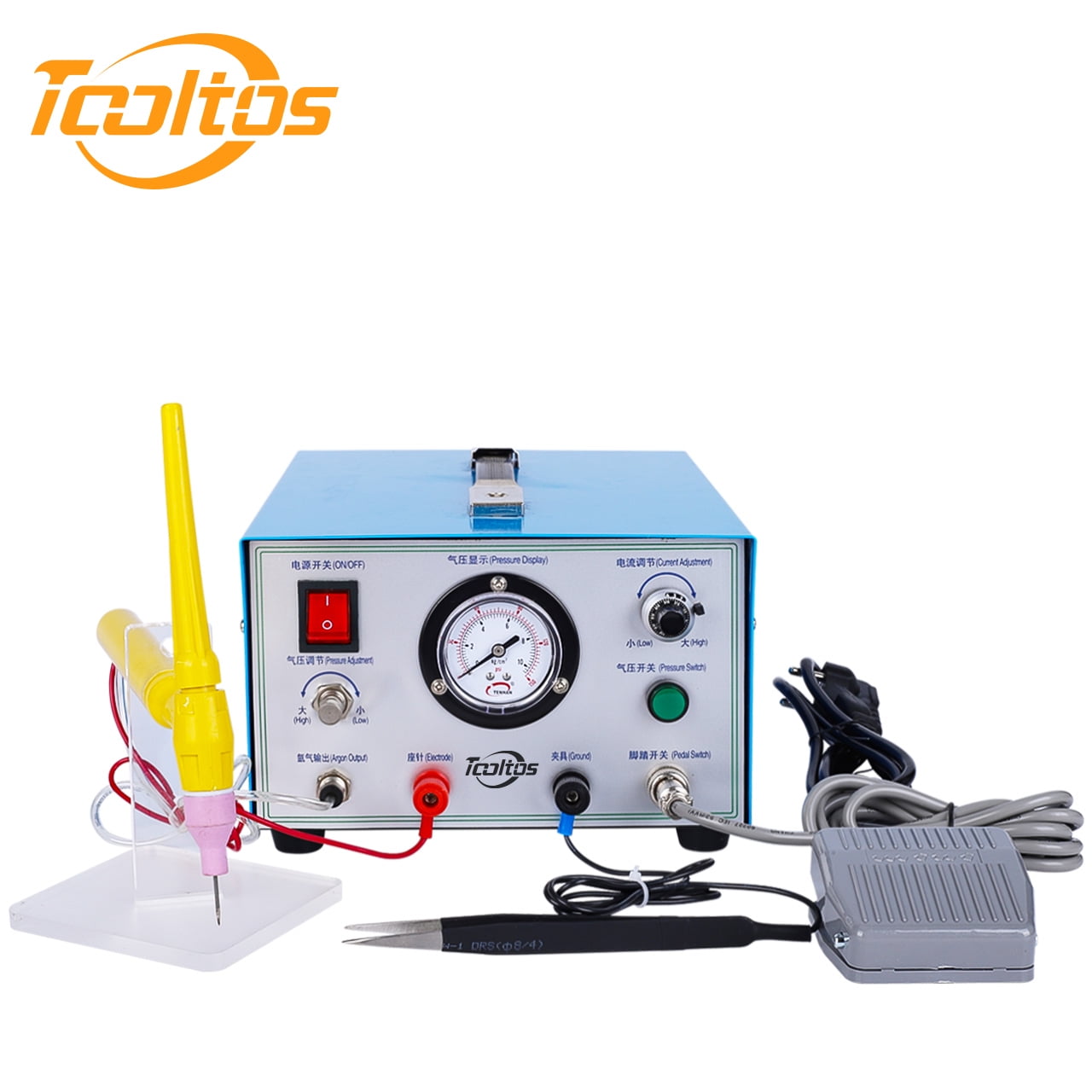 TOOLTOS 50A 110V/220V Jewelry Spot Pulse Sparkle Welder Portable ...