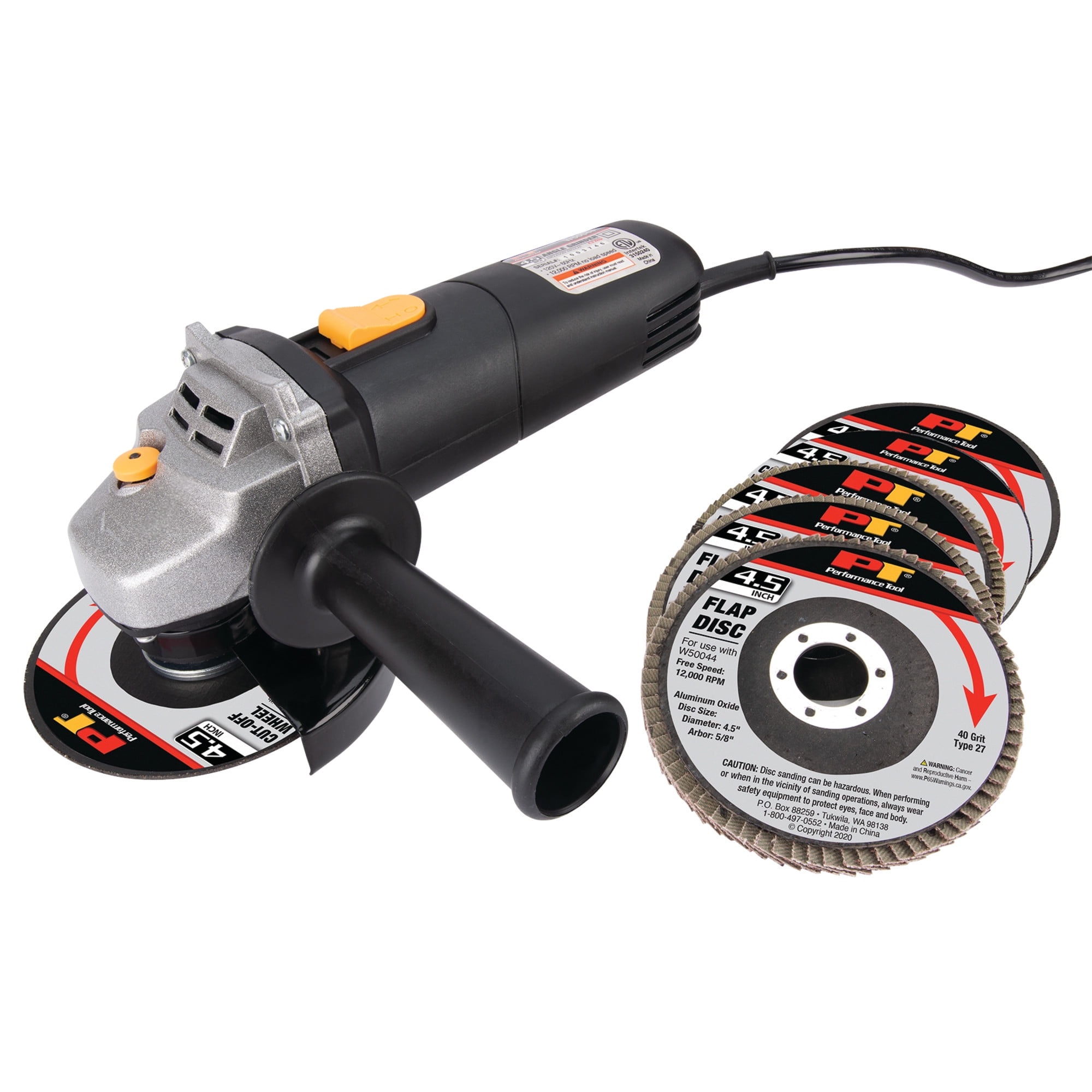 Performance Tool W50044 4-1/2-Inch Angle Grinder - Walmart.com