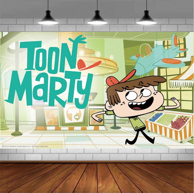 TOON MARTY Backdrop Banner Party Supplies Poster Movie Theme Background ...